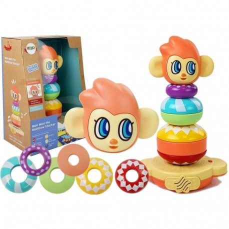 Educational Monkey Pyramid with Sounds, Learning Numbers - Arendavad ...