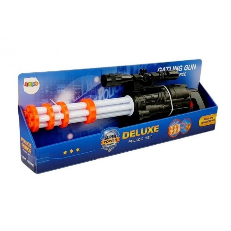 Battery Operated Sniper Rifle Rotary Cannon Police 62 cm - Mängurelvad ...