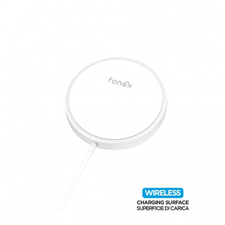 Wireless Charger 15W Type-C 1m By Fonex White - Wireless chargers ...