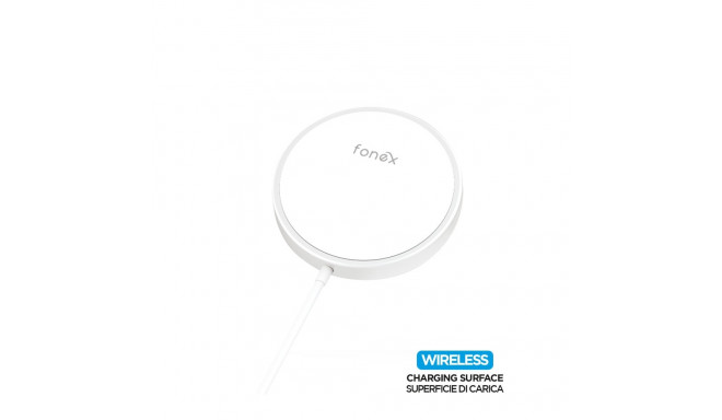 Wireless Charger 15W Type-C 1m By Fonex White - Wireless chargers ...
