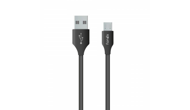 Data Cable USB to Micro USB 12W 1.5m By Fonex Black - Cables - Photopoint