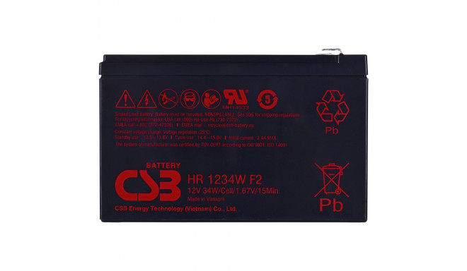 Battery HR1234WF2 CSB 9Ah 12V - Batteries for UPS - Photopoint