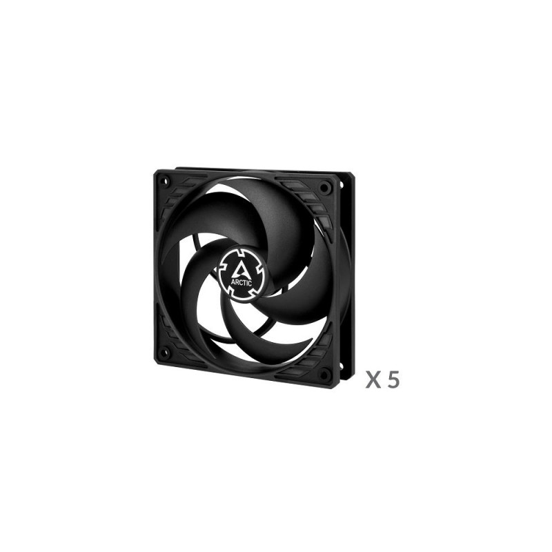 ARCTIC P12 with PWM PST Pressure-optimised Fans, 4-pin, 120mm, black ...