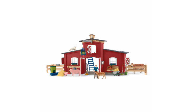 SCHLEICH FARM WORLD playset Red Barn with Animals - Mängufiguurid ...