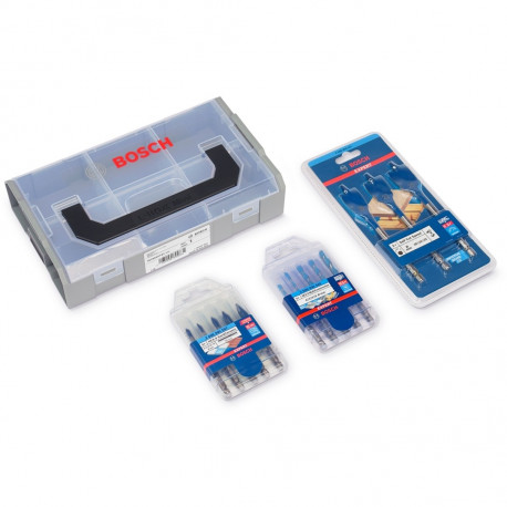 Bosch EXPERT drill bit set, 4 pieces (13 drill bits) (Mini L-BOXX ...