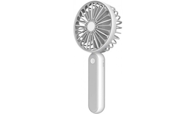 Platinet ventilaator akuga 1200mAh, valge/hall (45246) (avatud pakend ...