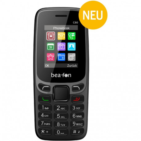 "bea-fon Classic Line C80 Feature Phone Dual-Sim black ...