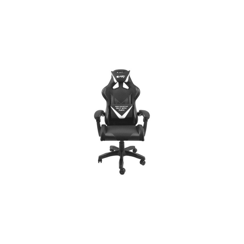 Fury gaming chair Avenger L, black/white - Gaming chairs - Photopoint