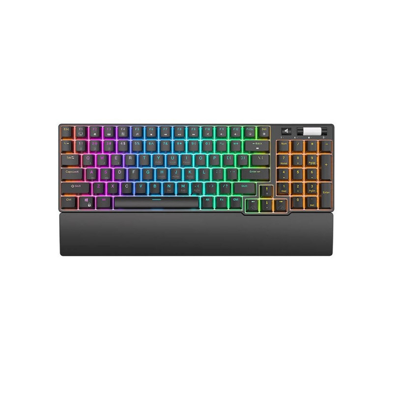 Wireless mechanical keyboard Royal Kludge RK96 RGB, Brown switch (black ...