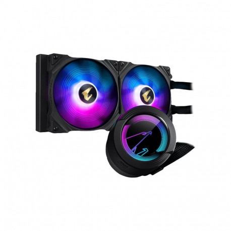 GIGABYTE AORUS WATERFORCE 280LIQUID CPU COOLER with ARGB display - CPU ...