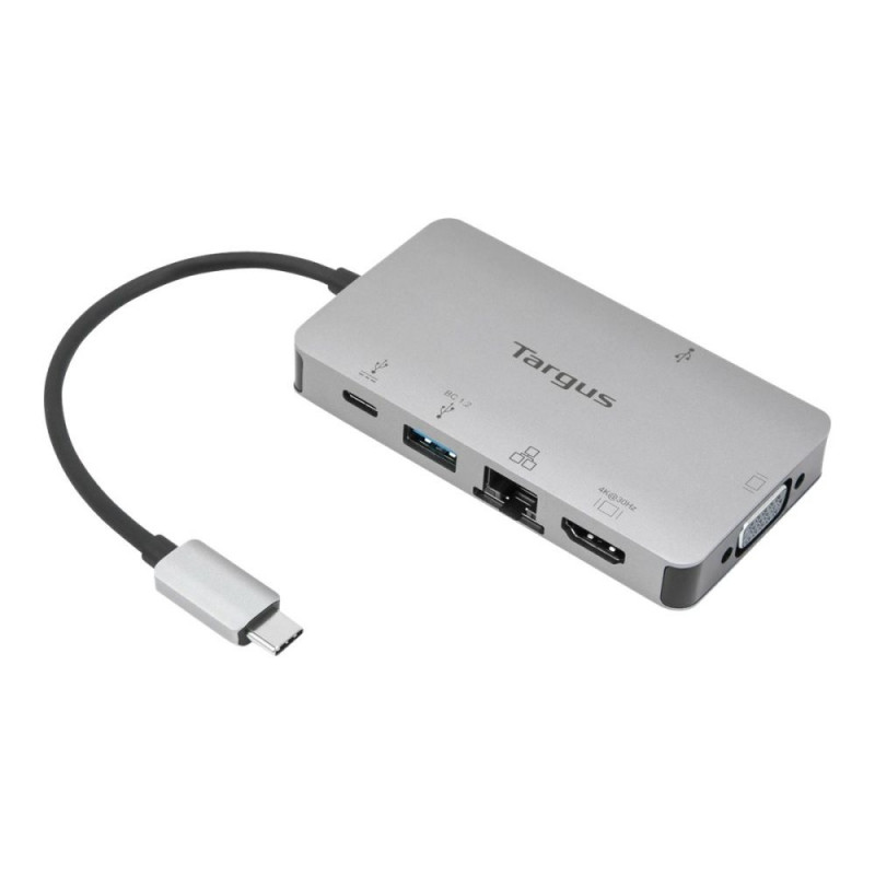 Targus USB-C DP Alt Mode ühe video 4K HDMI/VGA dokkimisjaam 100W PD ...