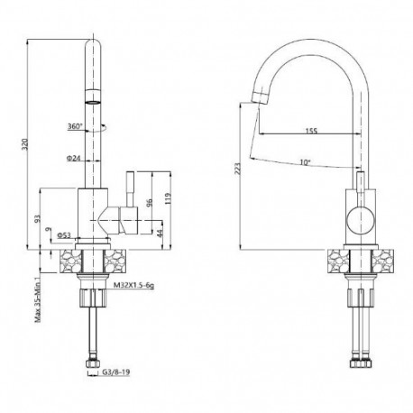 Mixer quadron Kate 3623500_BS - Sukelduspumbad - Photopoint