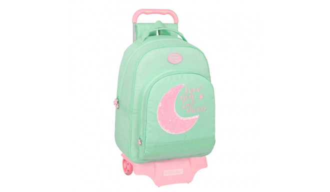 Ratastega koolikott BlackFit8 Moon Roheline 32 x 42 x 15 cm - Laste ...