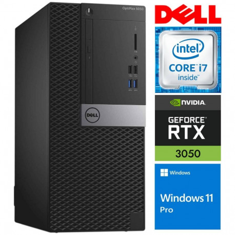 DELL 5050 MT i7-7700 16GB 128SSD M.2 NVME RTX3050 6GB WIN11Pro ...