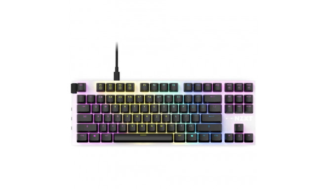DE layout - NZXT FUNCTION TENKEYLESS, gaming keyboard (white/black ...