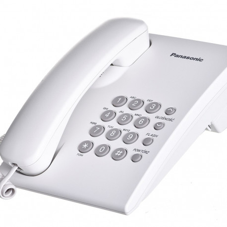 Panasonic KX-TS500PDW telephone Analog telephone White - Desktop phones ...