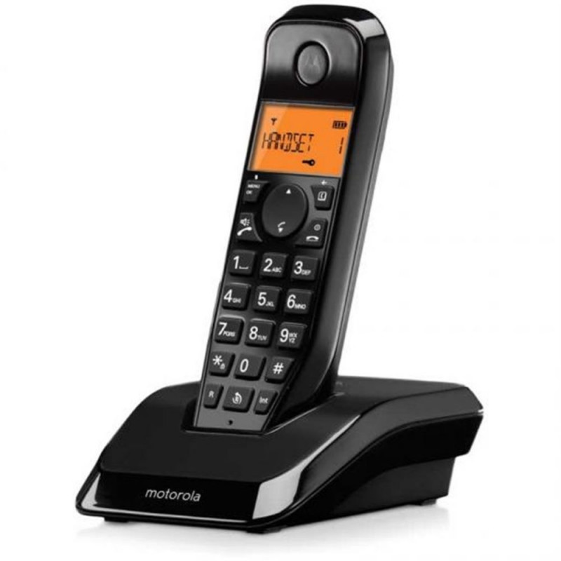 Motorola Digital Cordless Telephone | S1201B | Built-in display | Black ...