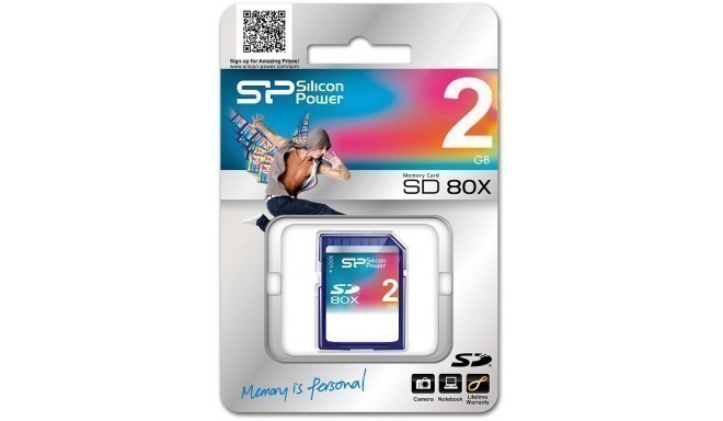 Silicon Power memory card SD 2GB 80x - Memory cards - Nordic Digital