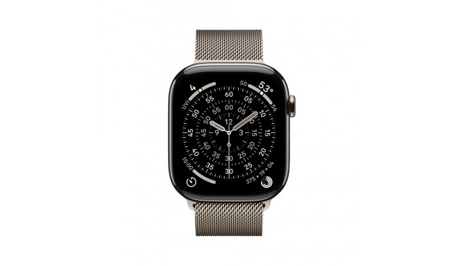 Apple Watch Series 11 GPS + Cellular 46mm Natural Titanium Case with ...