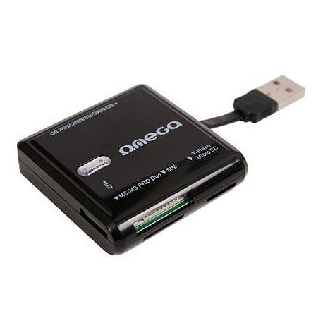 Omega card reader OUCRB, black (40555) - Memory card readers - Nordic ...