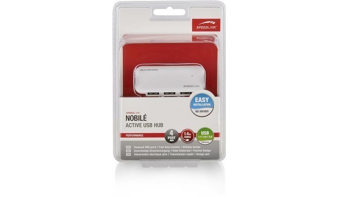 Speedlink USB hub Nobile 4-port, white (SL-7416) - USB hubs - Nordic ...