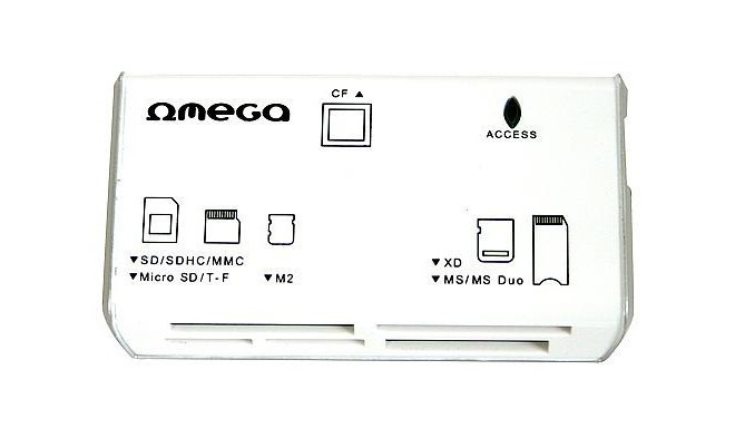 Omega card reader OUCSW, white (40559) - Memory card readers - Nordic ...