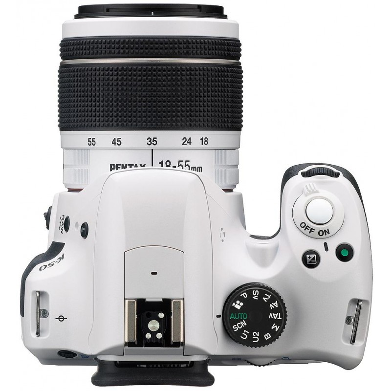Pentax K-50 + 18-55mm WR + 50-200mm WR Kit, white - DSLRs - Nordic Digital