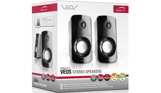 Speedlink speakers Veos, black (SL-8122-BK) - Speakers - Nordic Digital