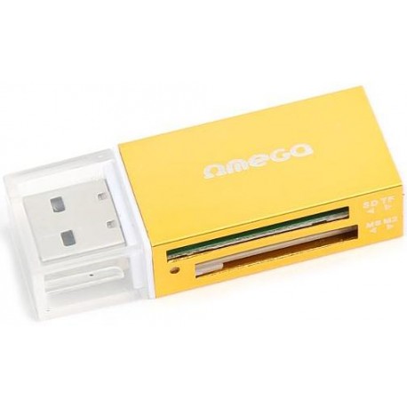 Omega card reader OUCRAY, yellow (42028) - Memory card readers - Nordic ...