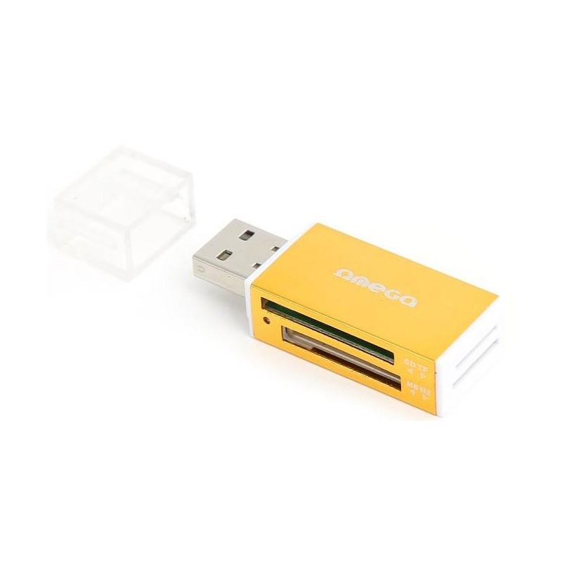 Omega card reader OUCRAY, yellow (42028) - Memory card readers - Nordic ...