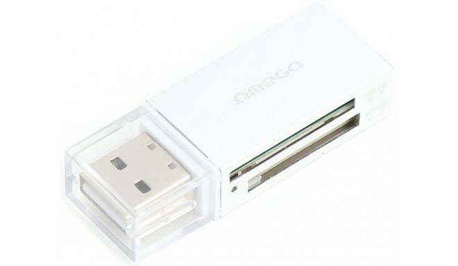 Omega card reader OUCRAW, silver (42027) - Memory card readers - Nordic ...