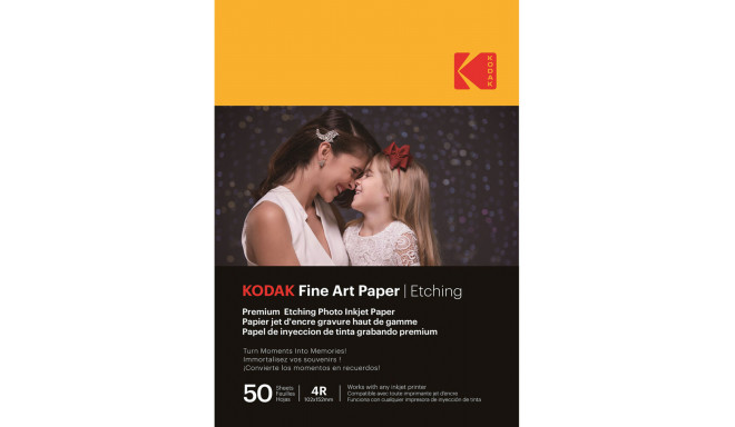 Kodak fotopaber 10x15cm Fine Art Paper Etching 210g 50 lehte ...
