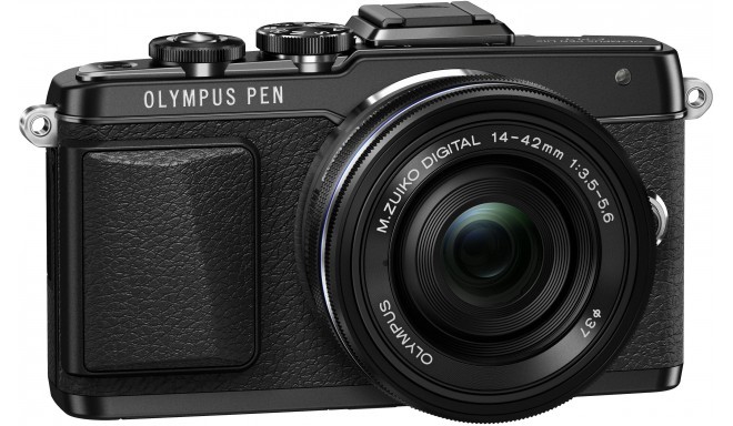 Olympus PEN Lite E-PL7 + 14-42mm EZ Kit, black - Mirrorless cameras - Photopoint