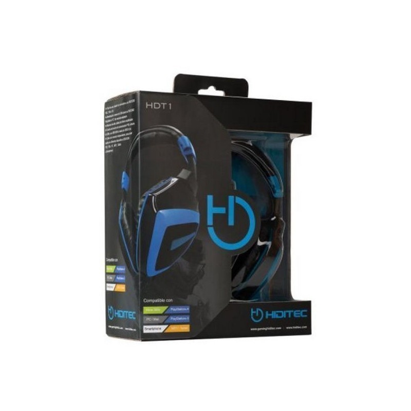 Gaming Earpiece with Microphone Hiditec AU10HDT001 Windows XP Vista 7 8 Xbox ONE PS4 Headphones Photopoint.lv