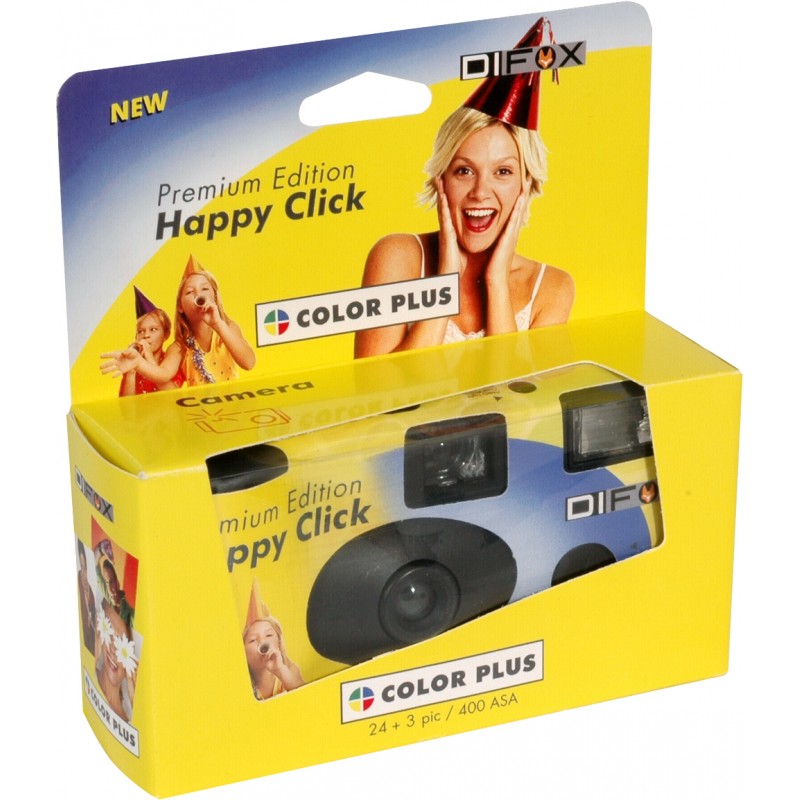 Color Plus Happy Click Flash 400/24+3 - Disposable cameras - Nordic Digital