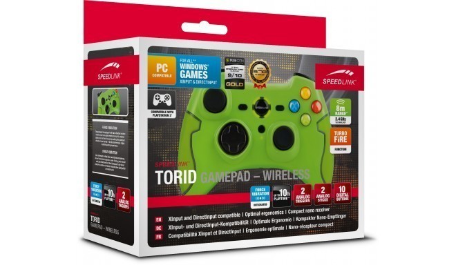 Speedlink Gamepad Torid Wireless, green (SL-6576-GN) - Gaming ...