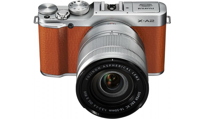 Fujifilm X-A2 + 16-50mm + 50-230mm Kit, pruun - Hübriidkaamerad - Photopoint